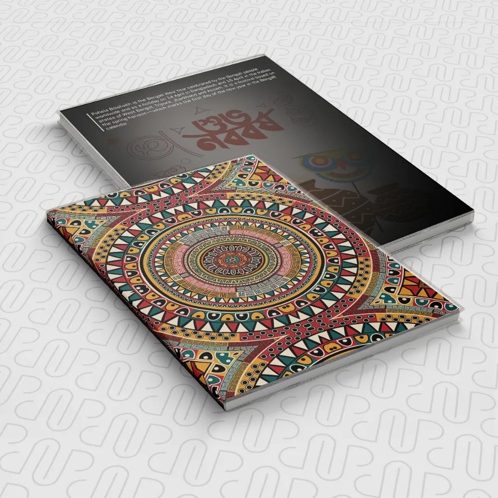 Bengali pattern Notebook – Paperboat Bangladesh